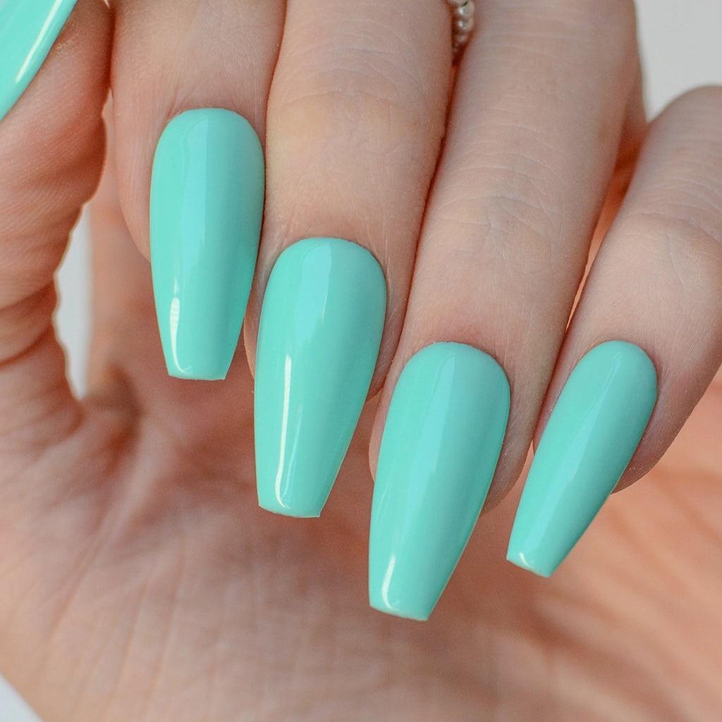 Gel Color - Color Base Coat - Mermaid Green – Pink Mask