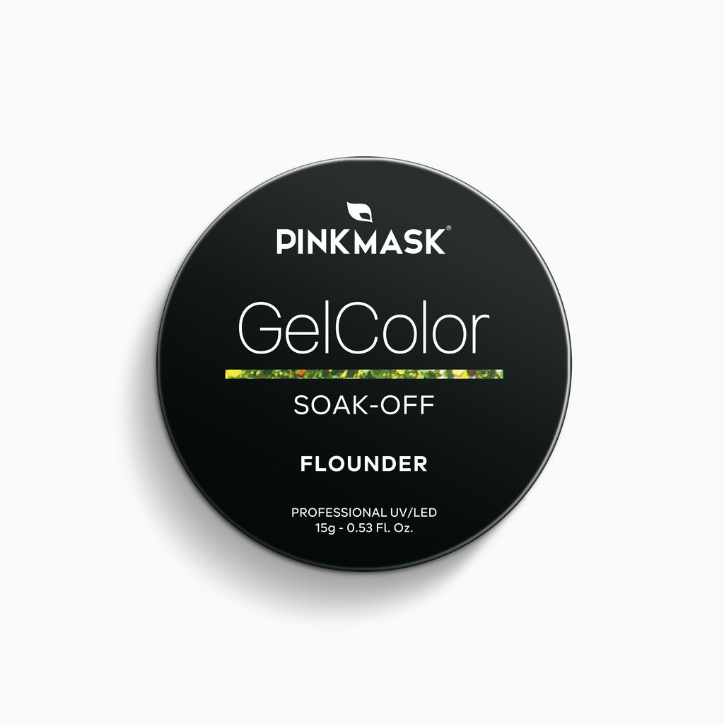 Glitter Gel Pot - Flounder - Col. UNDER THE SEA – Pink Mask