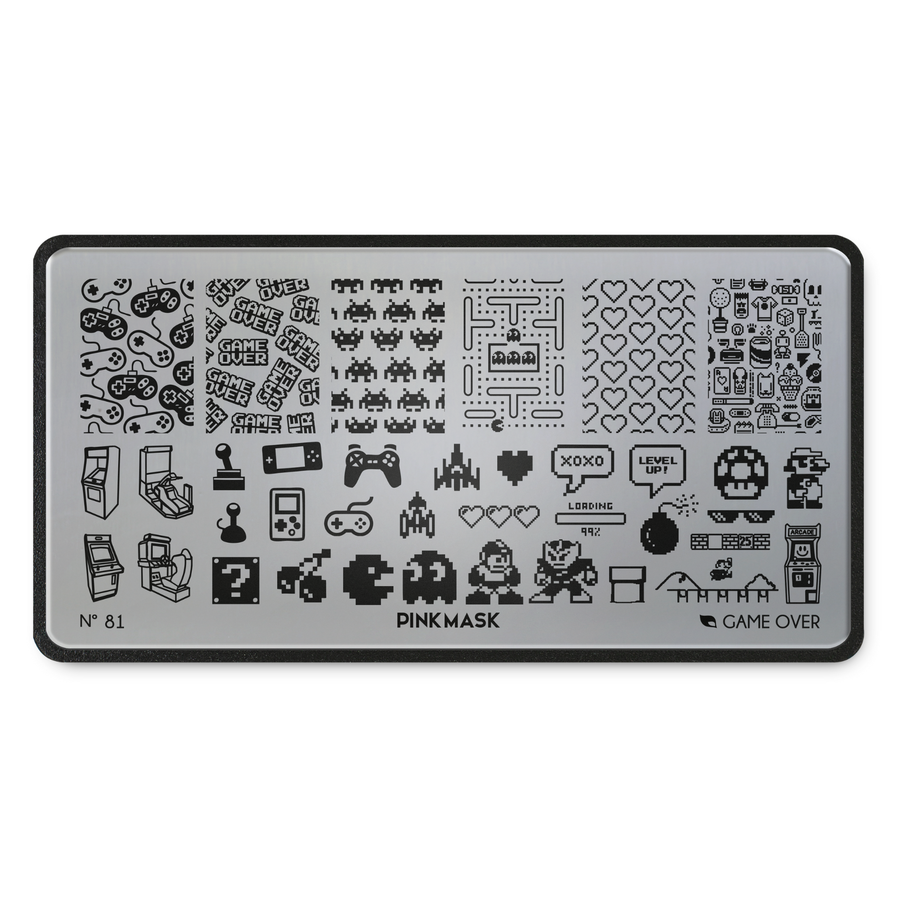 Nails Stamping Plate - GAME OVER