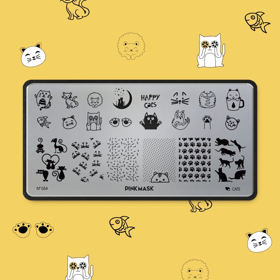 Nails Stamping Plate - CATS